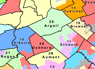 Map of 29th District - Senator Argall