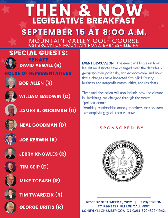 Then and Now Legislative Breakfast - Senator Argall